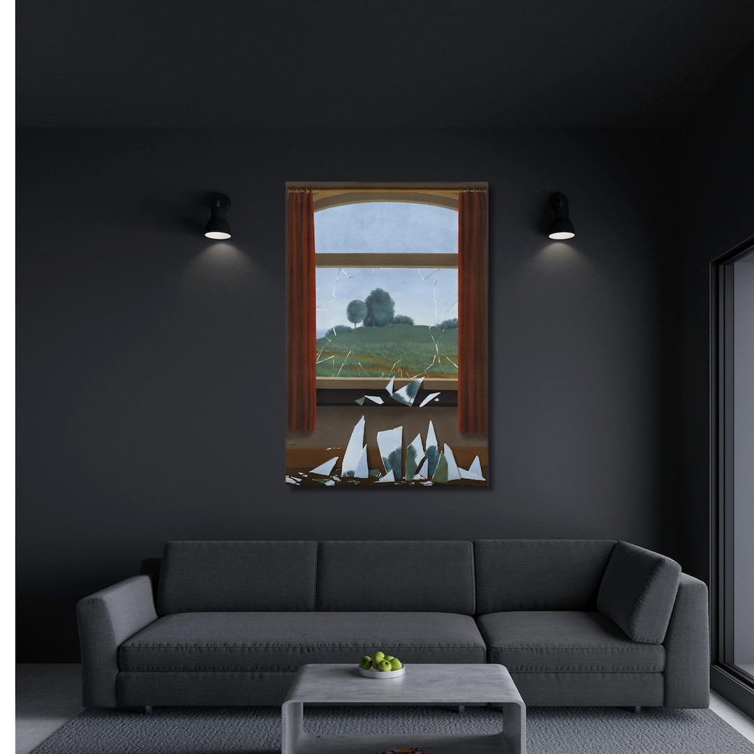 René Magritte the Key to the Fields Surrealist Painting – La Clef Des ...