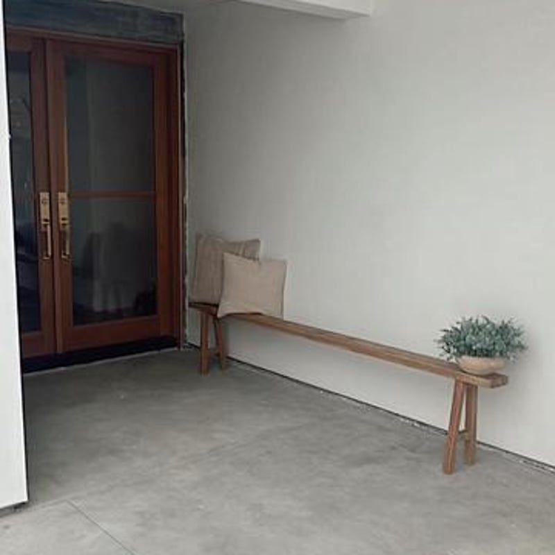 Skinny Wooden Bench Long - Etsy