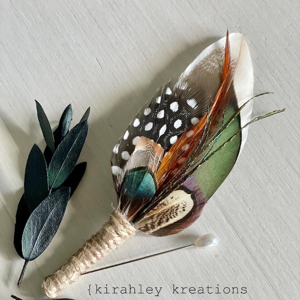 Feather Lapel Pin - Etsy