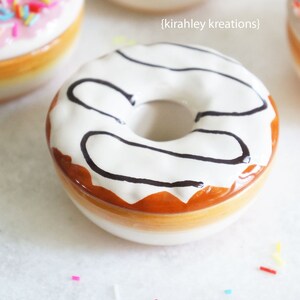 Donut Trinket Box | Food Lover Wedding Ring Bearer Box | Foodie Dessert ...