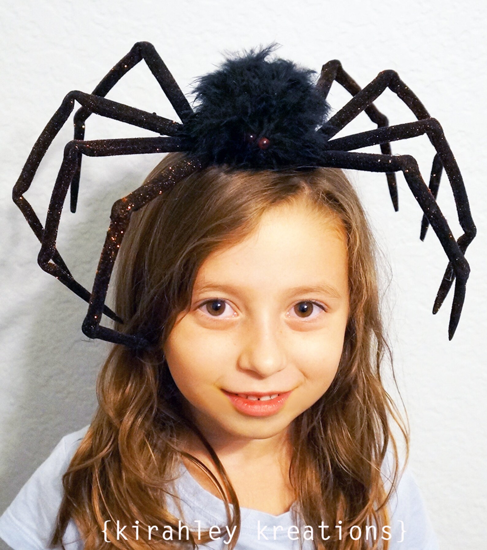 BLACK WIDOW SPIDER Halloween Costume, Creepy Crawly Headpiece, Black ...