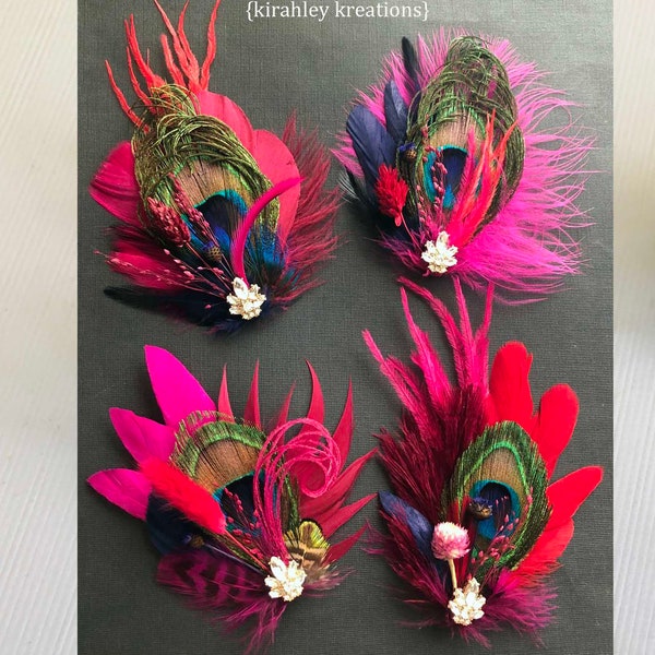 Peacock Fascinator Etsy