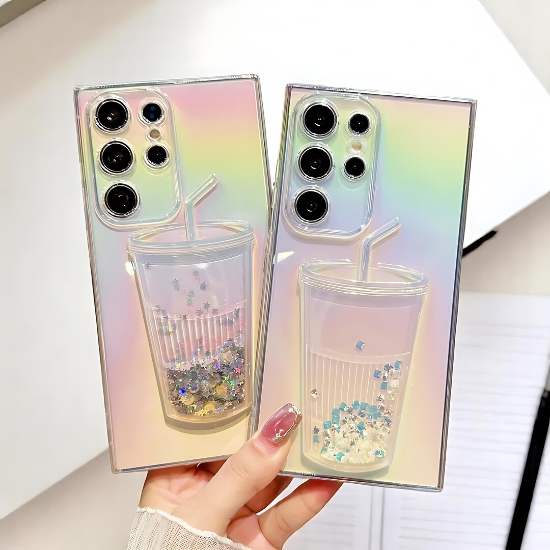 Phone Case, Diamond Glitter Quicksand for Galaxy Case, Bling 3D Soft ...