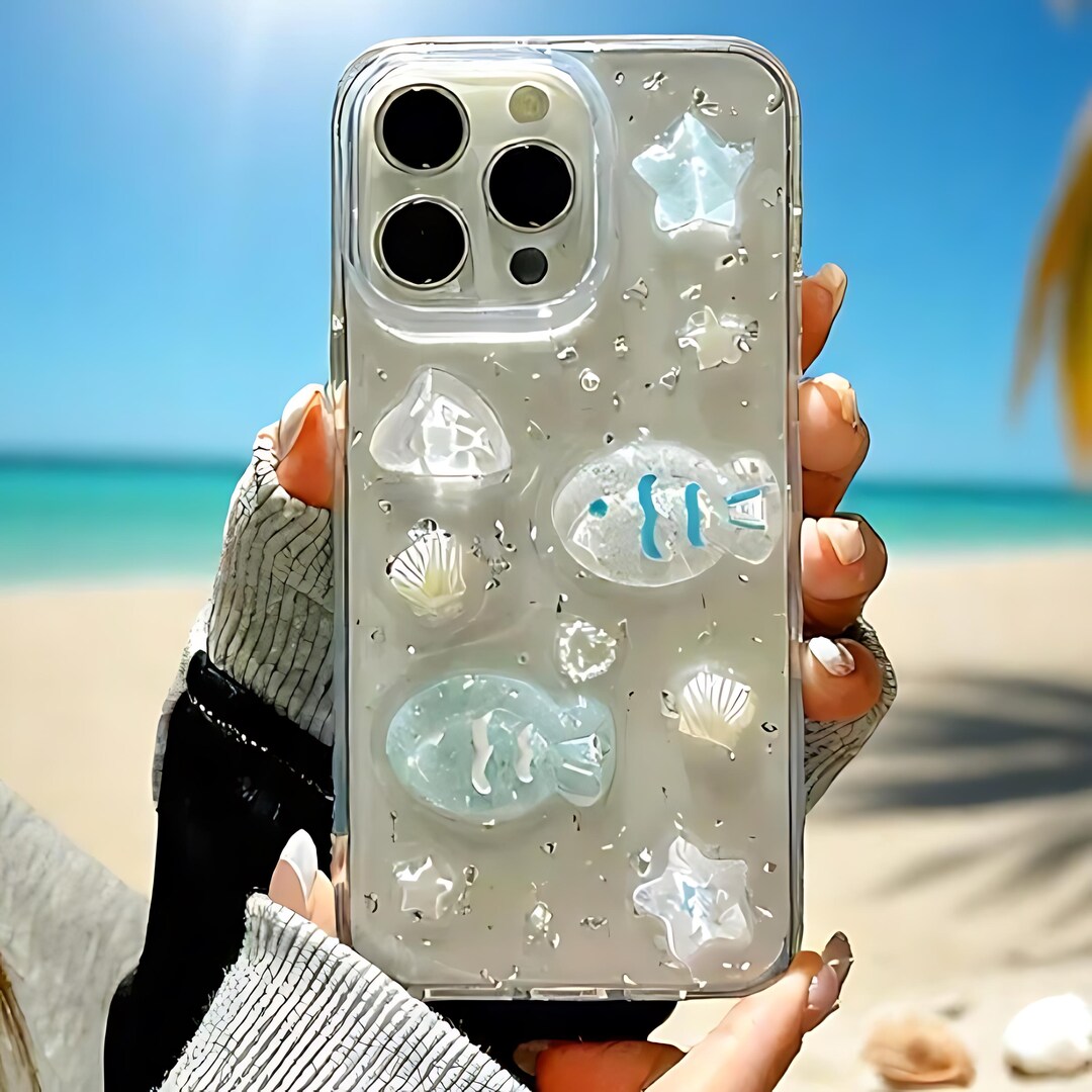 3D Fish Transparent Phone Case | Full Protective Silicone Cover | Cute ...