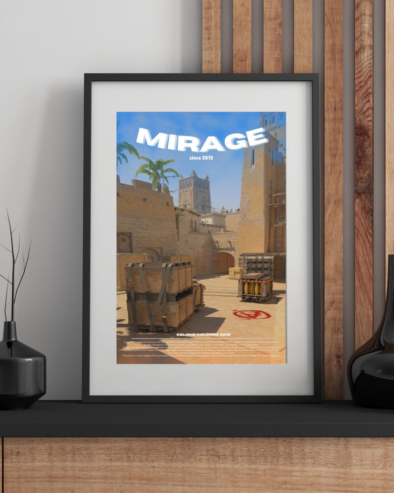 Mirage CS2 Poster – Printable Gaming Wall Art for Gamers | Digital ...