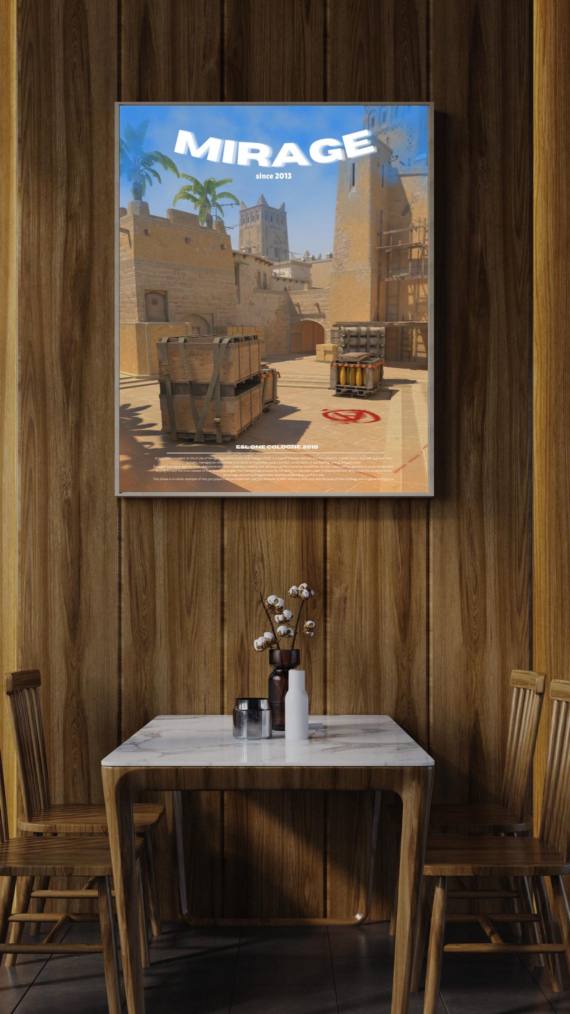 Mirage CS2 Poster – Printable Gaming Wall Art for Gamers | Digital ...