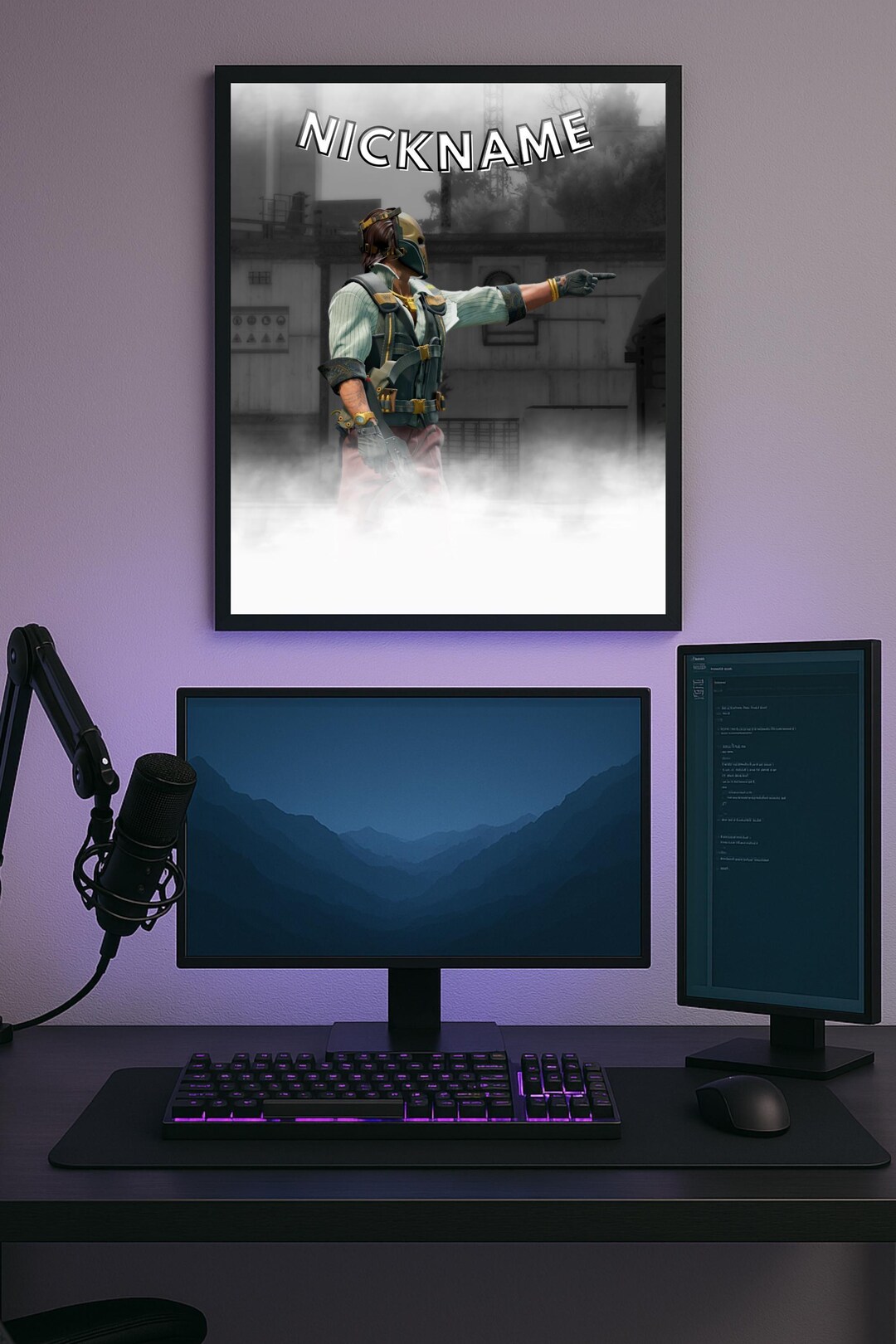 Gaming Poster Wall Decor Counter-strike Personalized Digital Poster ...