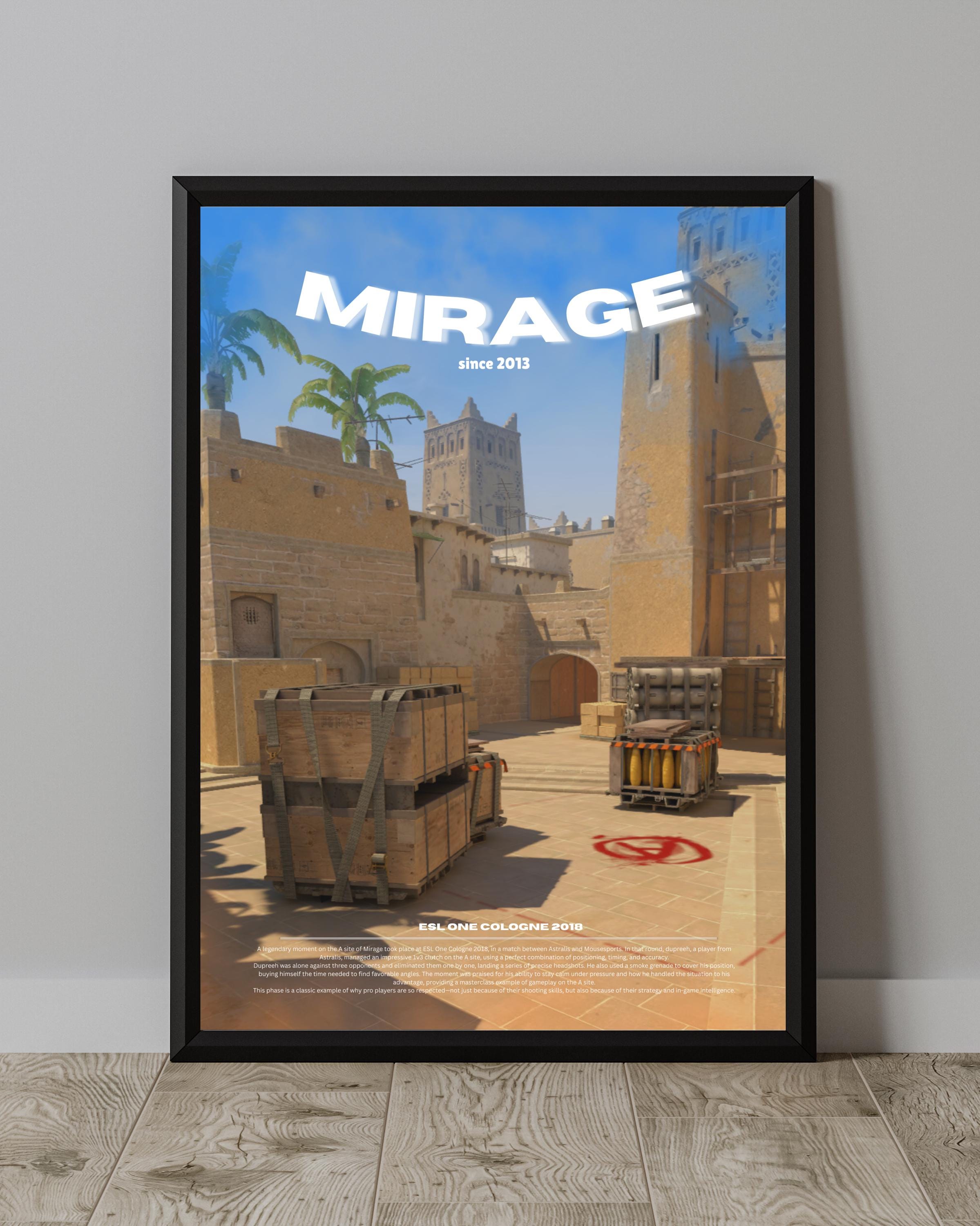 Mirage CS2 Poster – Printable Gaming Wall Art for Gamers | Digital ...