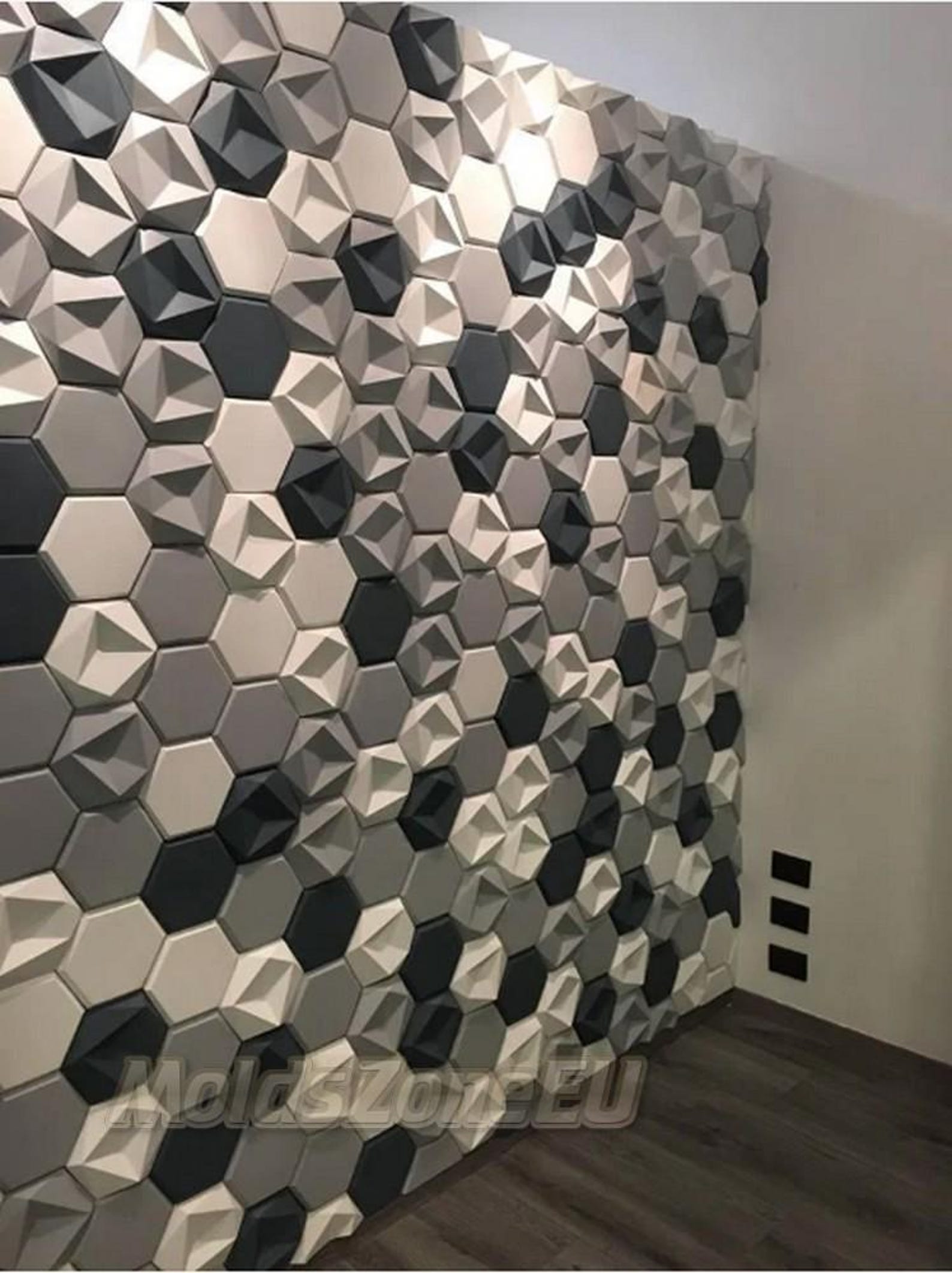 3D Panel Molds for Gypsum, Plaster or Concrete Tile for Decorative Wall ...