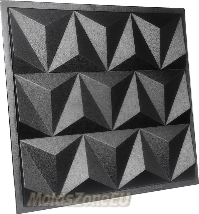 3D Wall Panel Mold for Plaster, Gypsum or Concrete Tile for Decorative ...