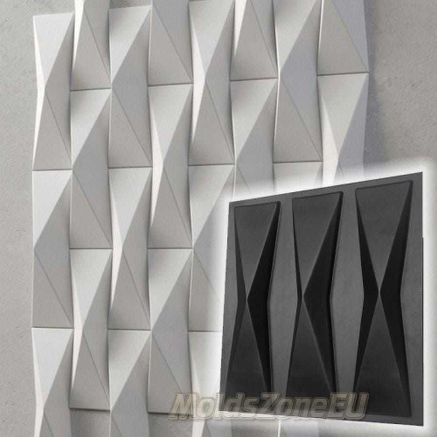 3D Panel Molds for Gypsum, Plaster or Concrete Tile for Decorative Wall ...