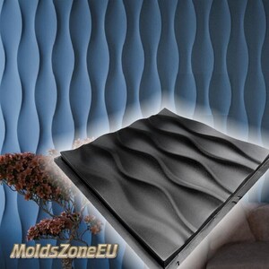 3D Wall Panel Mold for Plaster, Gypsum or Concrete Tile for Decorative ...