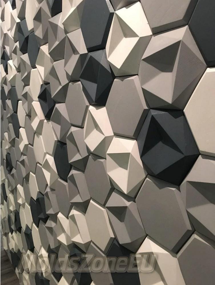 3D Panel Molds for Gypsum, Plaster or Concrete Tile for Decorative Wall ...