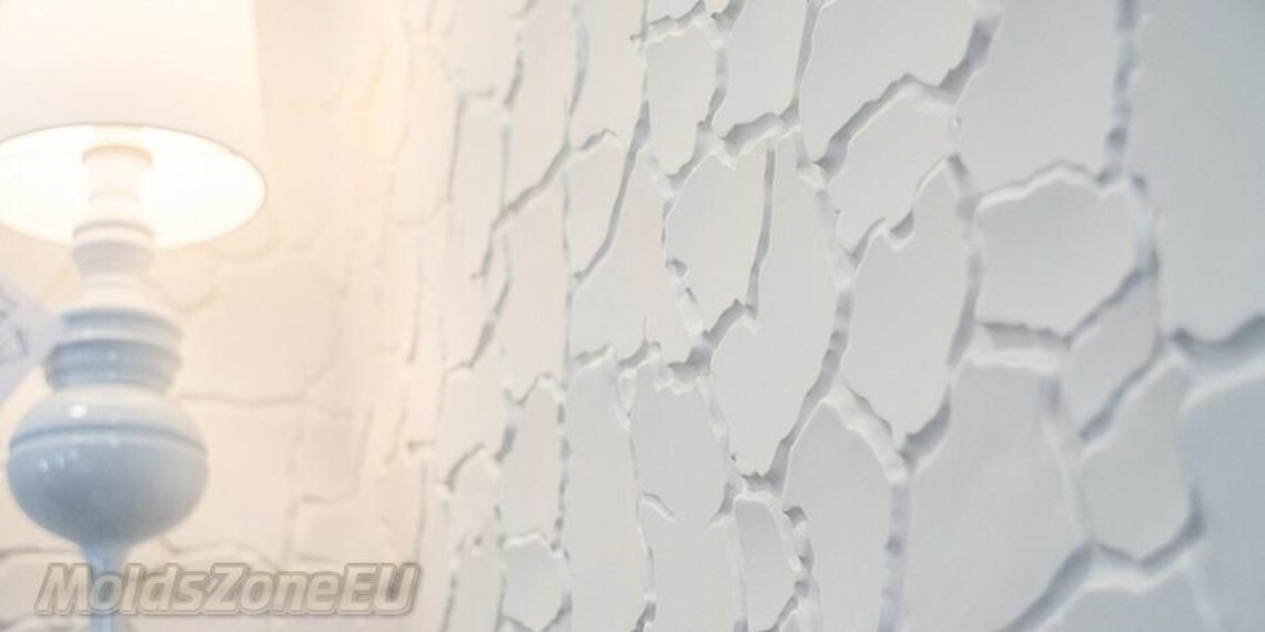 3D Wall Panel Mold for Plaster, Gypsum or Concrete Tile for Decorative ...