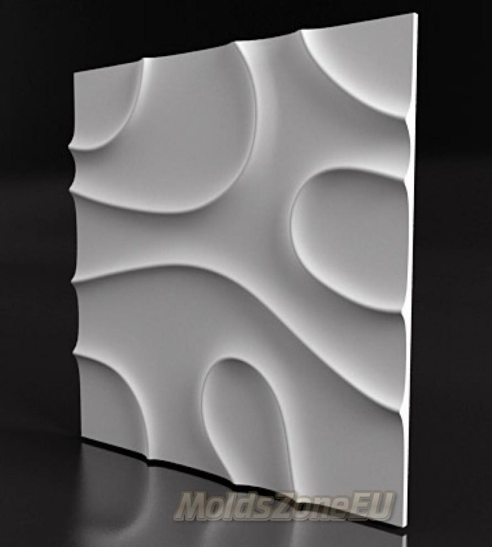 3D Wall Panel Mold for Plaster, Gypsum or Concrete Tile for Decorative ...