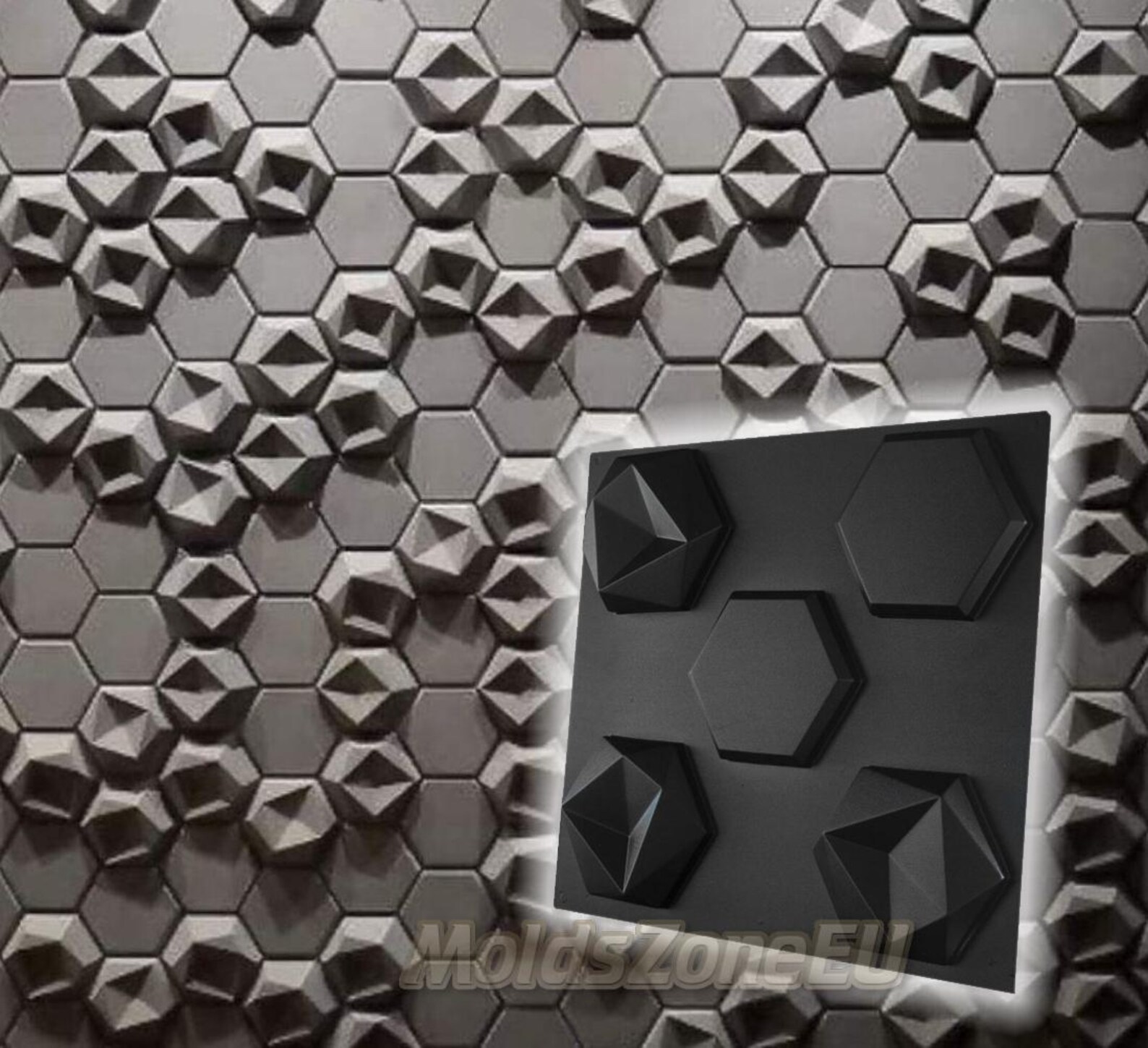 3D Panel Molds for Gypsum, Plaster or Concrete Tile for Decorative Wall ...