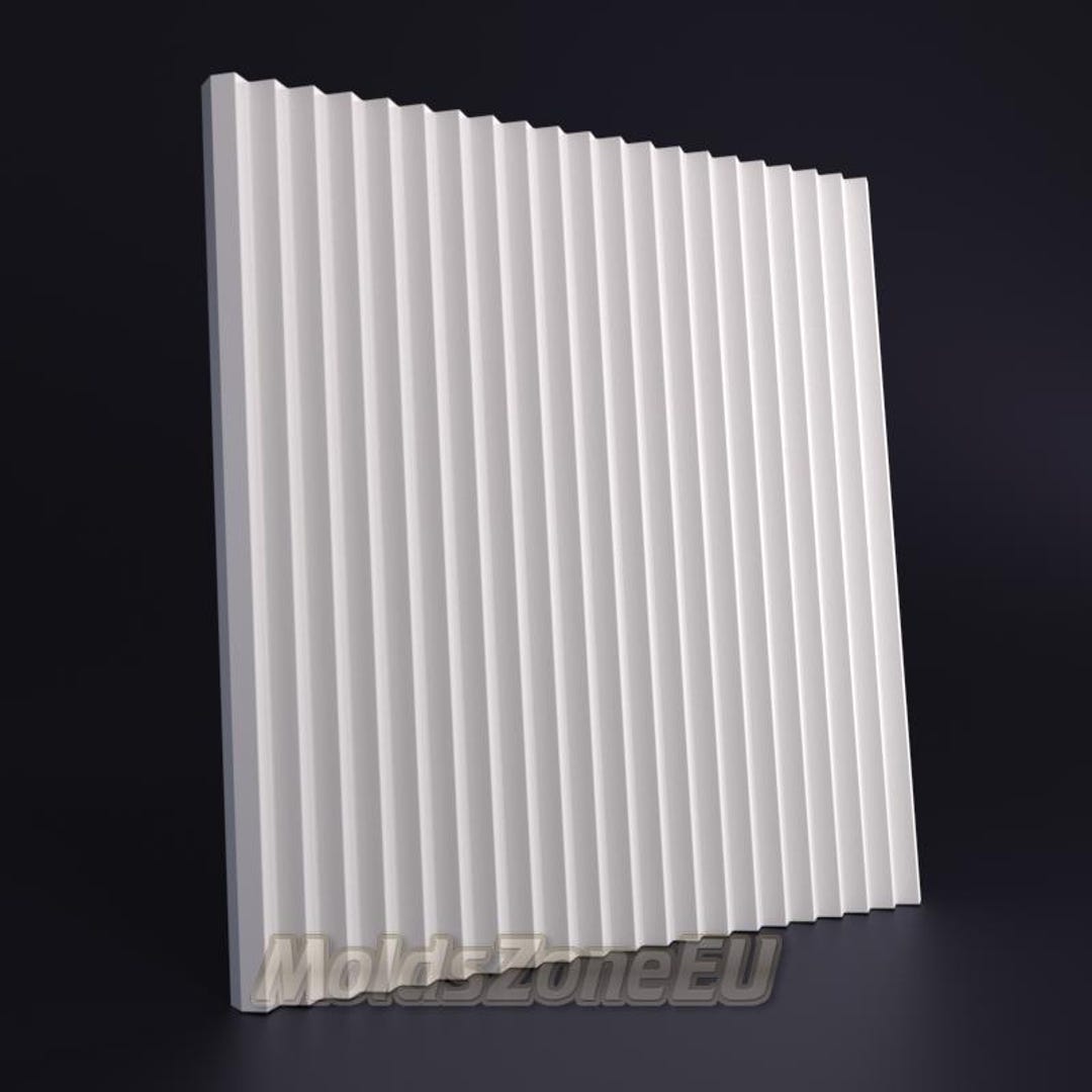 3D Wall Panel Mold for Plaster, Gypsum or Concrete Tile for Decorative ...