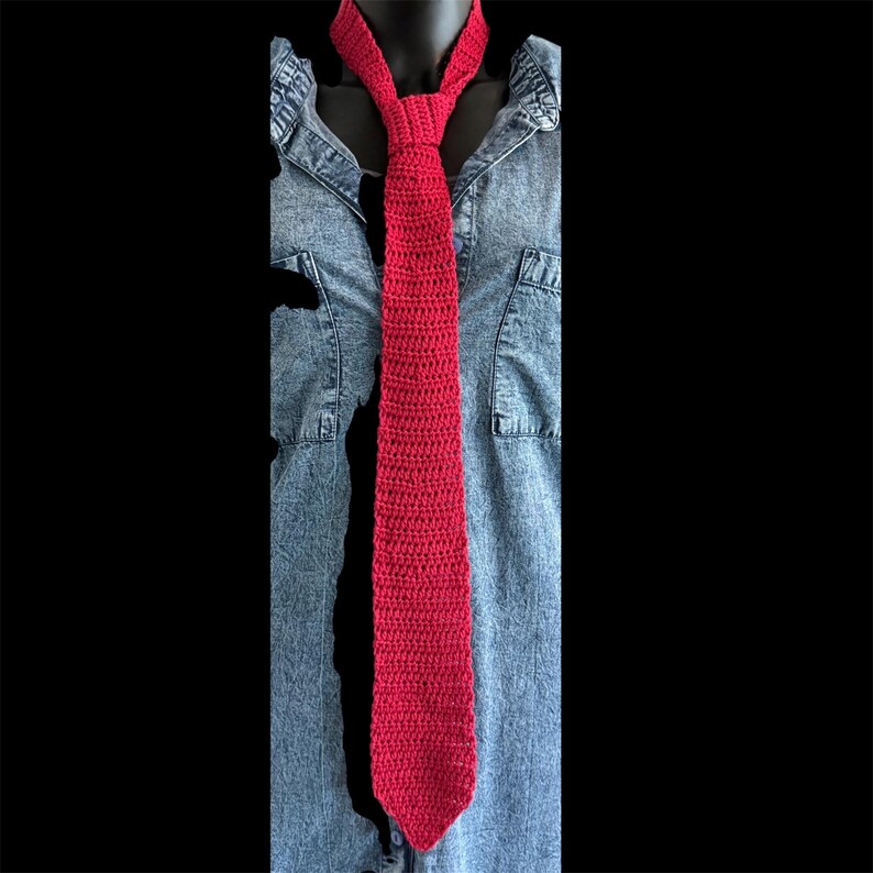 Handmade Crocheted Gender-neutral Ties - Stylish & Comfortable - One-of ...