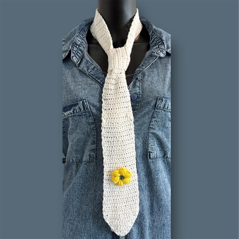 Handmade Crocheted Gender-neutral Ties - Stylish & Comfortable - One-of ...