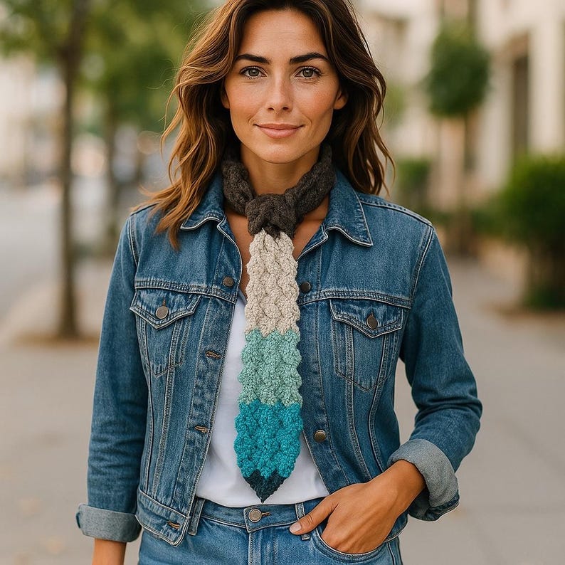 Handmade Crocheted Gender-neutral Ties - Stylish & Comfortable - One-of ...