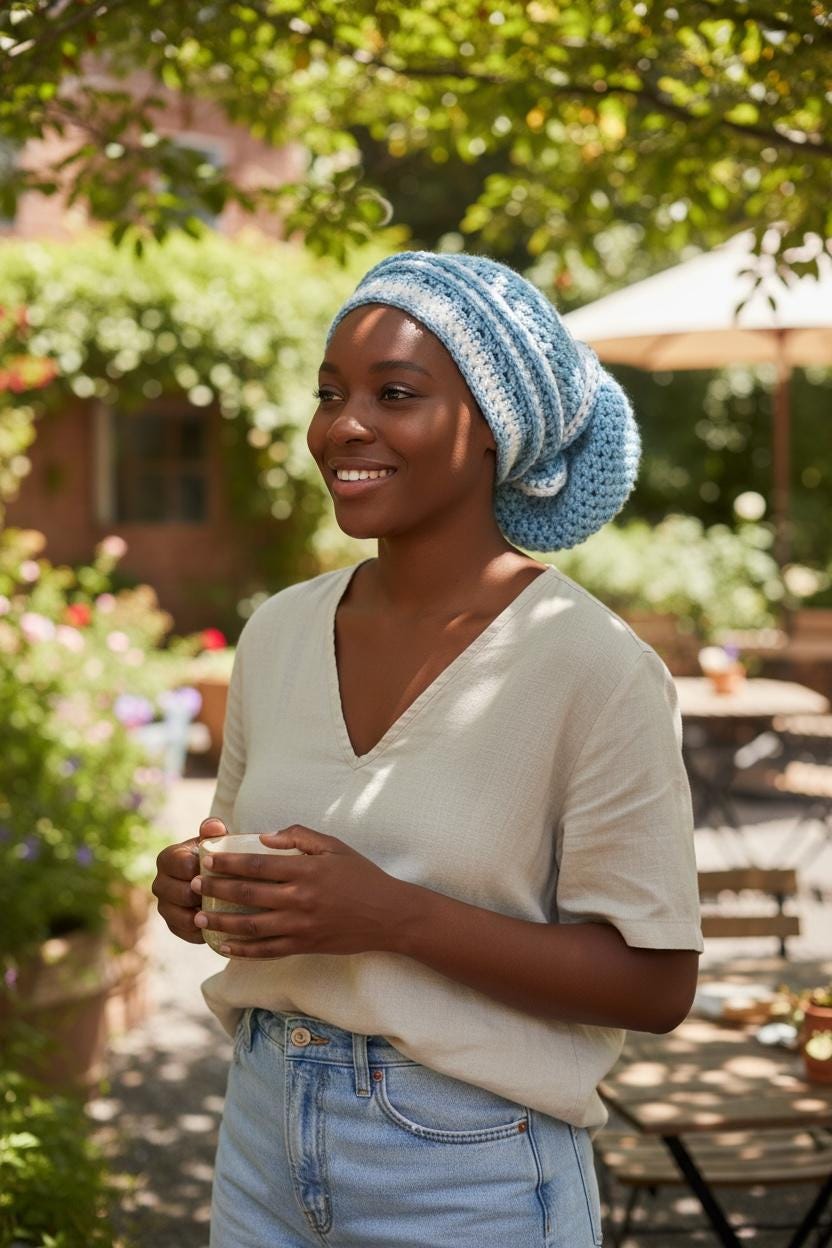 Handmade Crochet Wrap Cap for Locs and Braids - Brimmed or Brimless - Etsy
