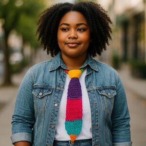 Handmade Crocheted Gender-neutral Ties - Stylish & Comfortable - One-of ...
