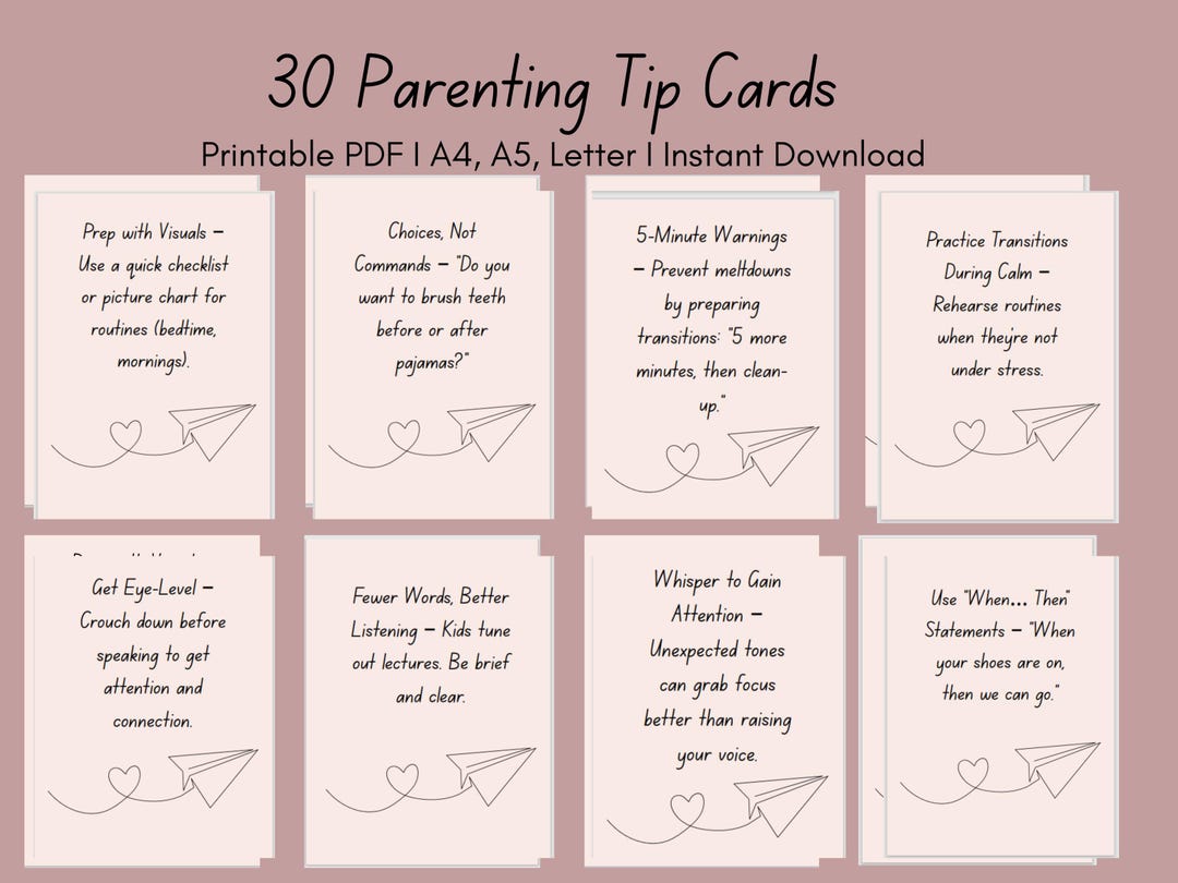 30 Parenting Tool Card Printable Affirmation Cards Digital Vision Board ...