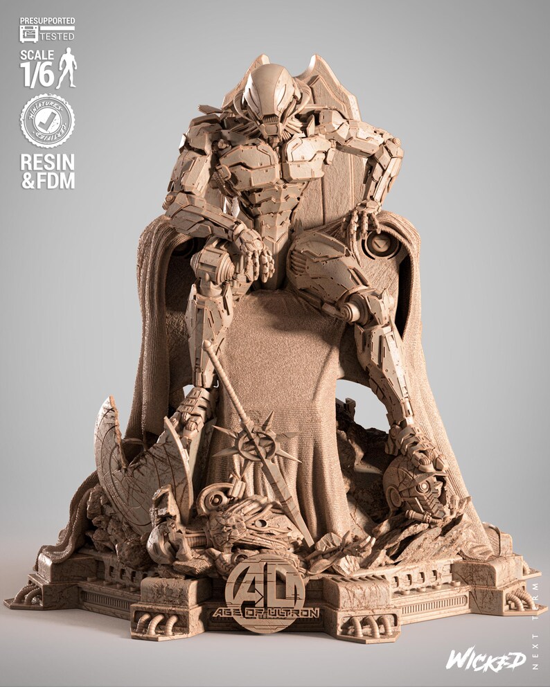 Ultron Comic Style Stl File for 3d Printing - Etsy