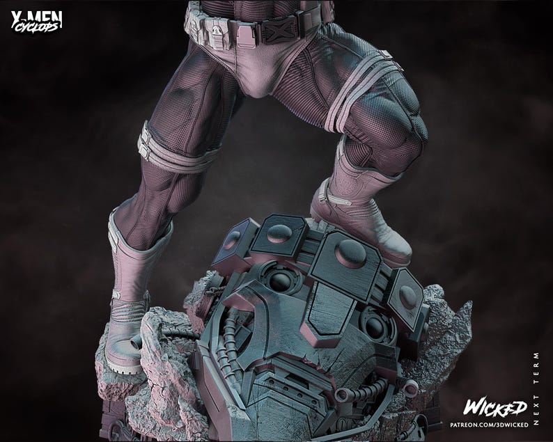 X-men Cyclops Comic Style Stl File for 3d Printing - Etsy