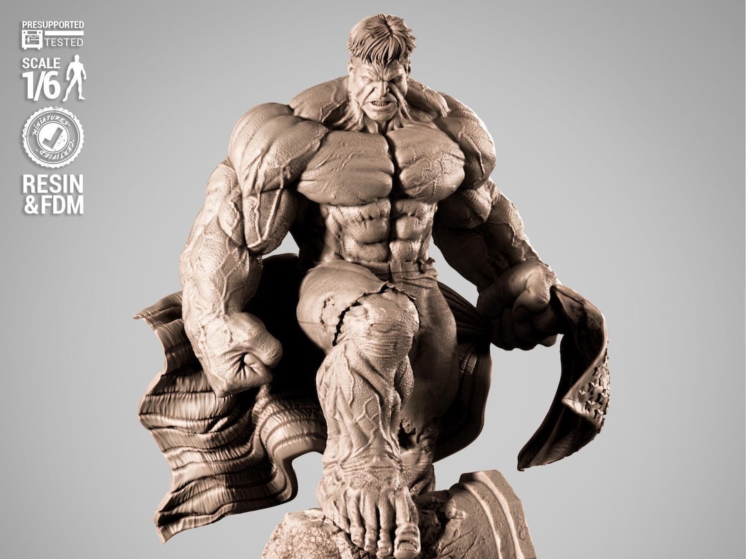 Marvel Red Hulk 3d Statue Model Kit Unassembled Not Painted See ...