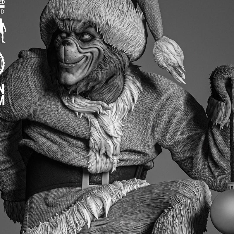 Grinch Stl Files for 3d Printing - Etsy