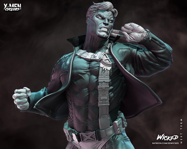 X-men Cyclops Comic Style Stl File for 3d Printing - Etsy