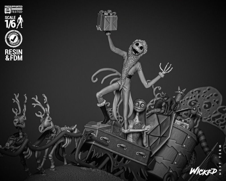 The Nightmare Before Christmas Stl File for 3d Printing - Etsy