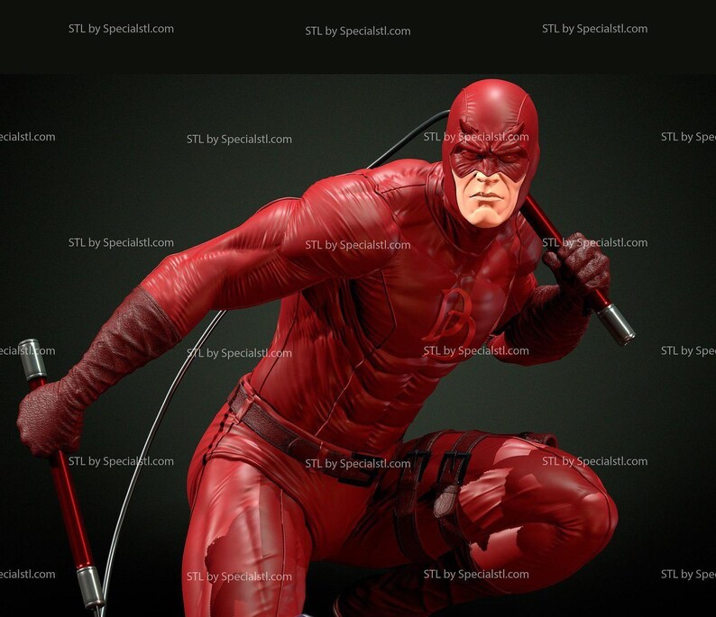 Daredevil Comic Style Stl File for 3d Printing - Etsy