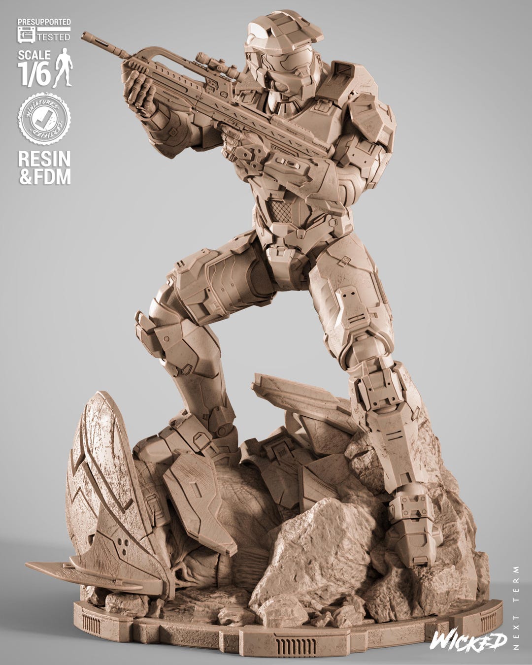 Halo Master Chief 3D Model: STL File for Resin Printing - Etsy Australia