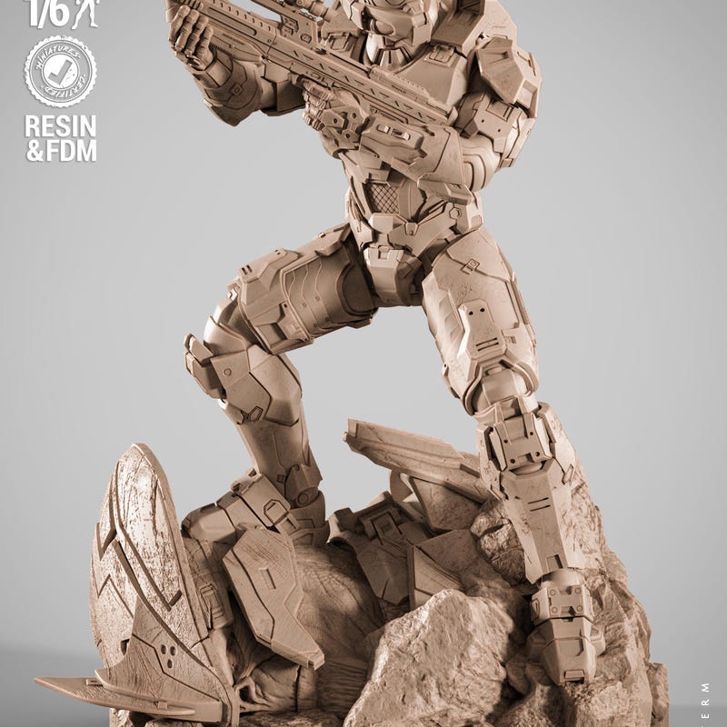 3d Master Chief Figurine - Etsy