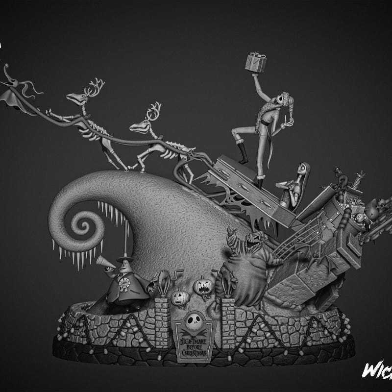 Tim Burton Halloween Figures - Etsy