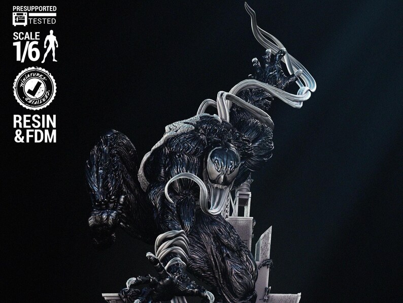 Venom 3d Statue Model Kit Unassembled Not Painted See Description for ...