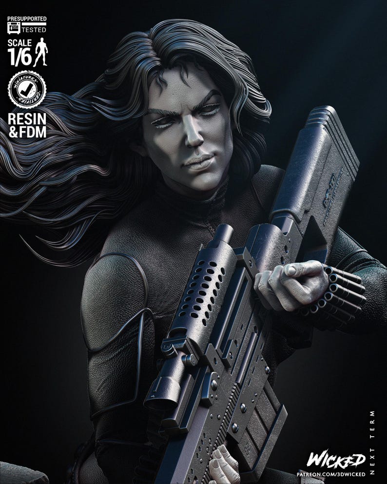 Avenger Black Widow Comic Style Stl File for 3d Printing - Etsy