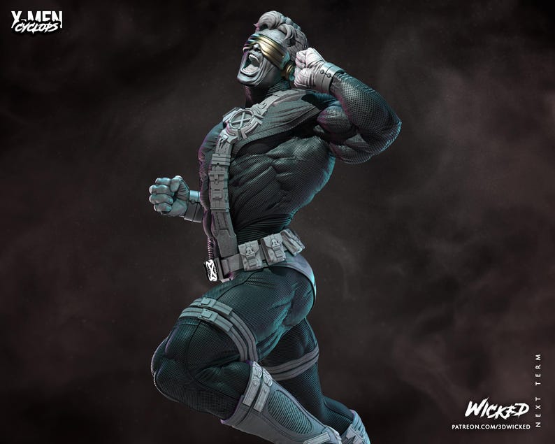 X-men Cyclops Comic Style Stl File for 3d Printing - Etsy