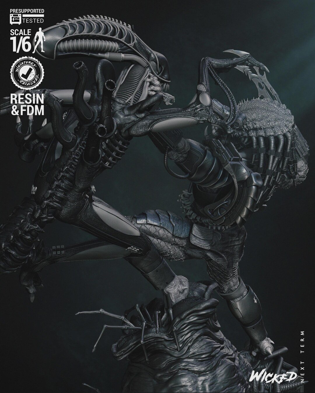 Alien Vs Predator Diorama Stl File for 3d Printing - Etsy UK