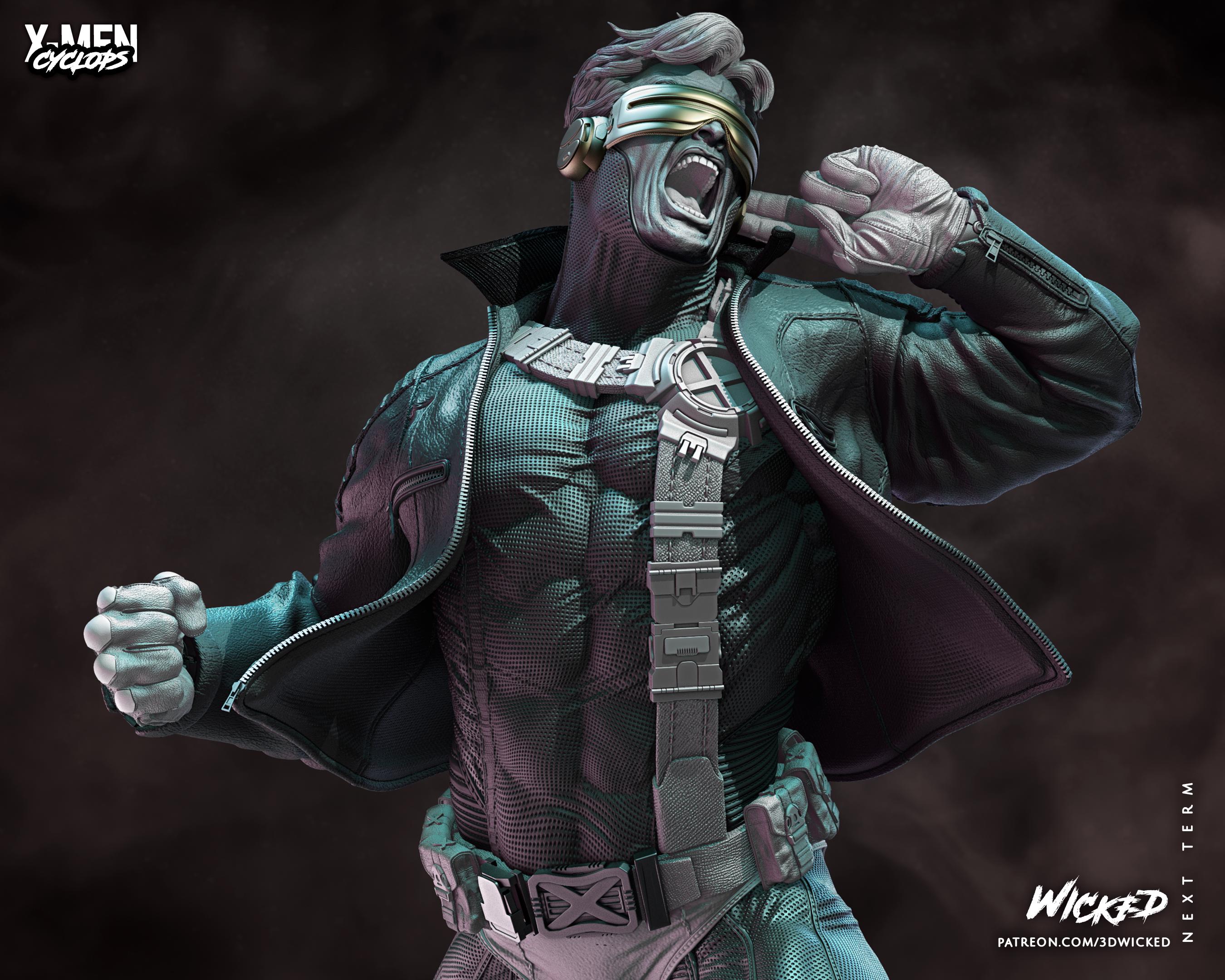 X-men Cyclops Comic Style Stl File for 3d Printing - Etsy