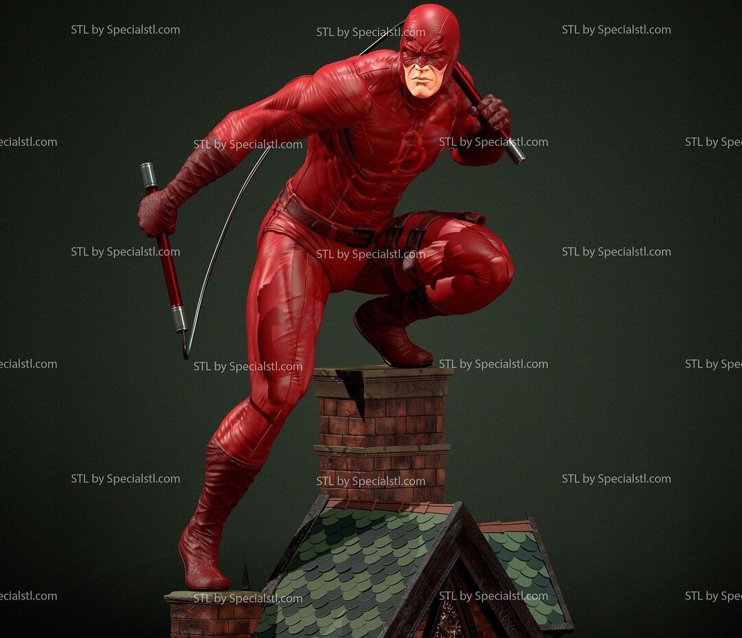 Daredevil Comic Style Stl File for 3d Printing - Etsy