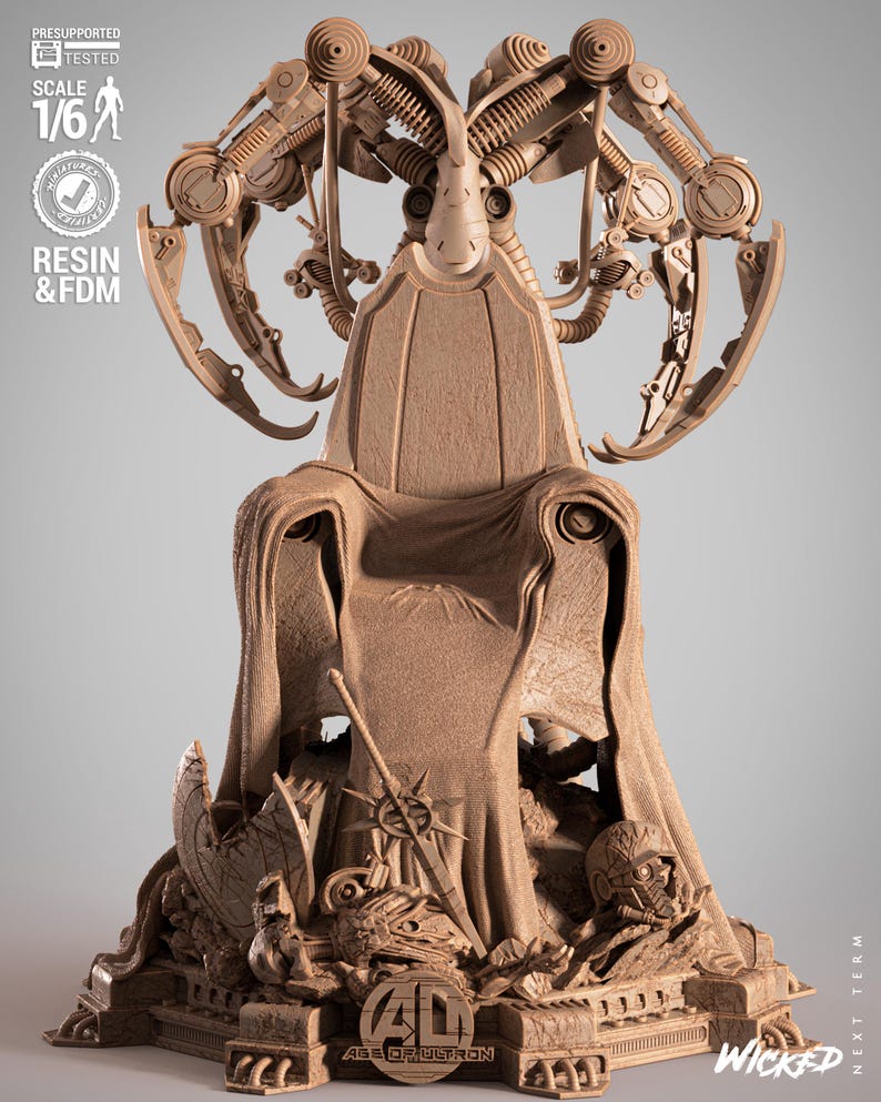Ultron Comic Style Stl File for 3d Printing - Etsy