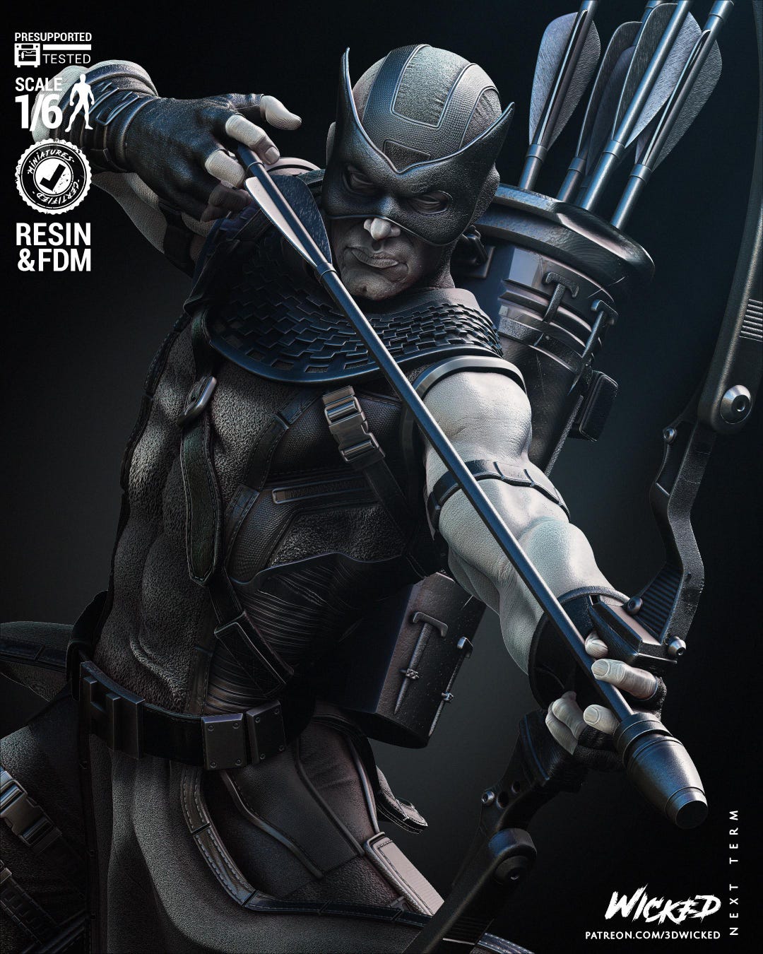 Avenger Hawkeye Comic Style Stl File for 3d Printing - Etsy