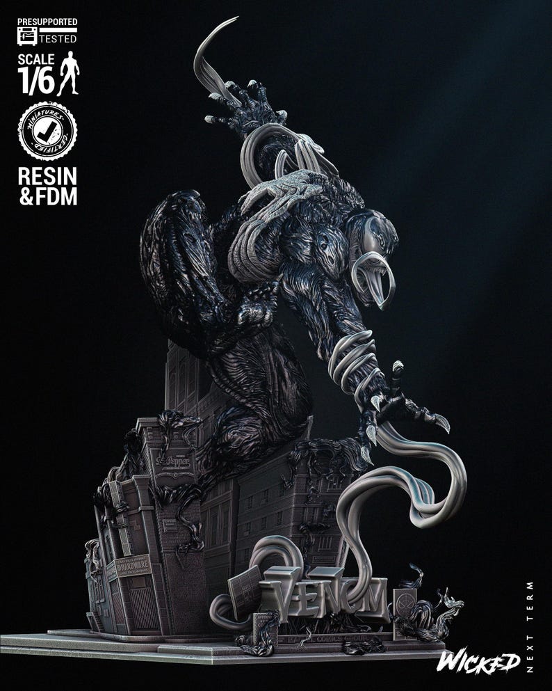 Venom 3D Model - STL Model for Resin Printer Figure 3D Printing - High ...