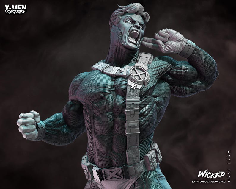 X-men Cyclops Comic Style Stl File for 3d Printing - Etsy