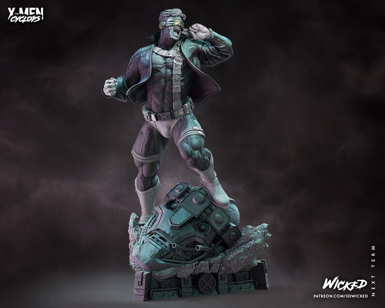 X-men Cyclops Comic Style Stl File for 3d Printing - Etsy