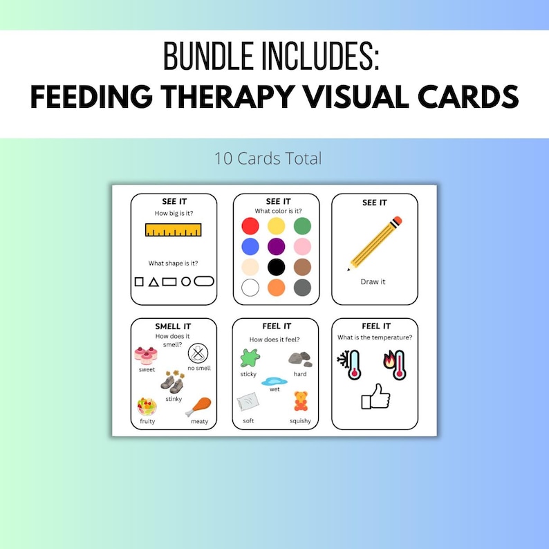 Feeding Therapy Printable Bundle: Picky Eating Visuals & Food Exposure ...