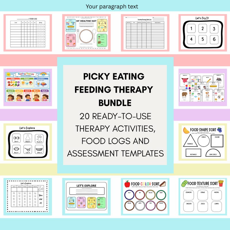 Visuals for Feeding Therapy - Etsy